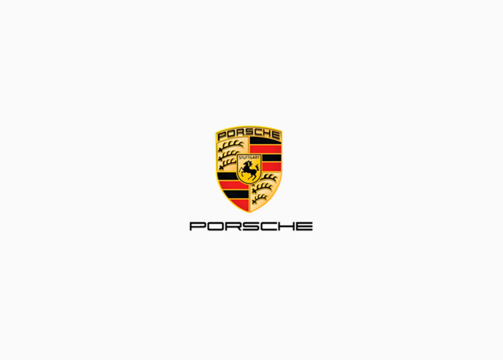 The evolution of Porsche logo: